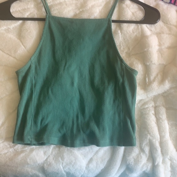 Forever 21 | Tops | Green Color Crop Tank | Poshmark